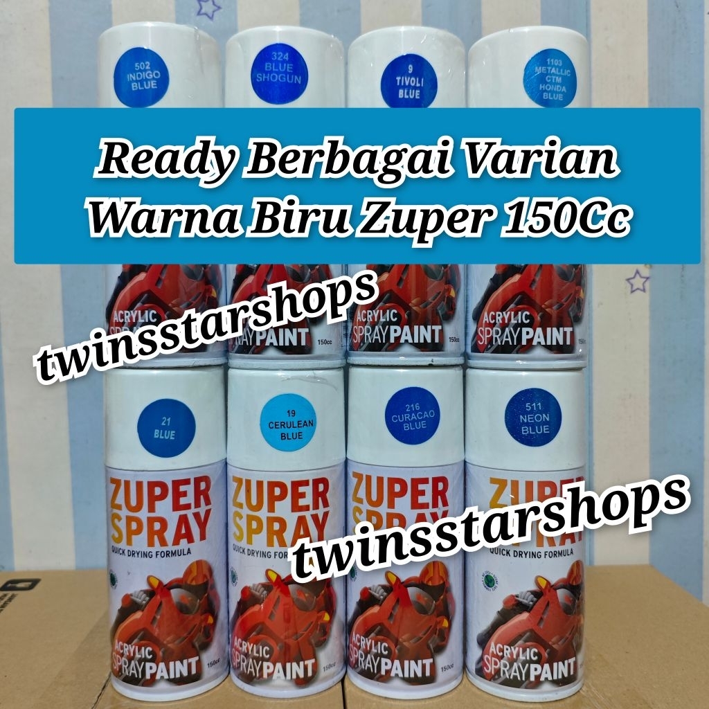 Jual Pilok Pylox Cat Zuper Varian Warna Biru Blue 21 Indigo 502 ...