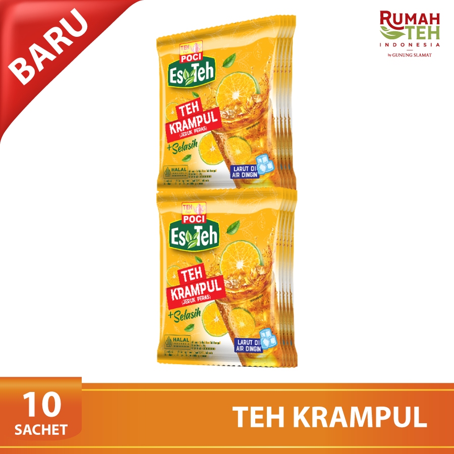 Jual Es Teh Poci Teh Krampul Selasih 1 Renceng Isi 10 Sachet | Shopee ...