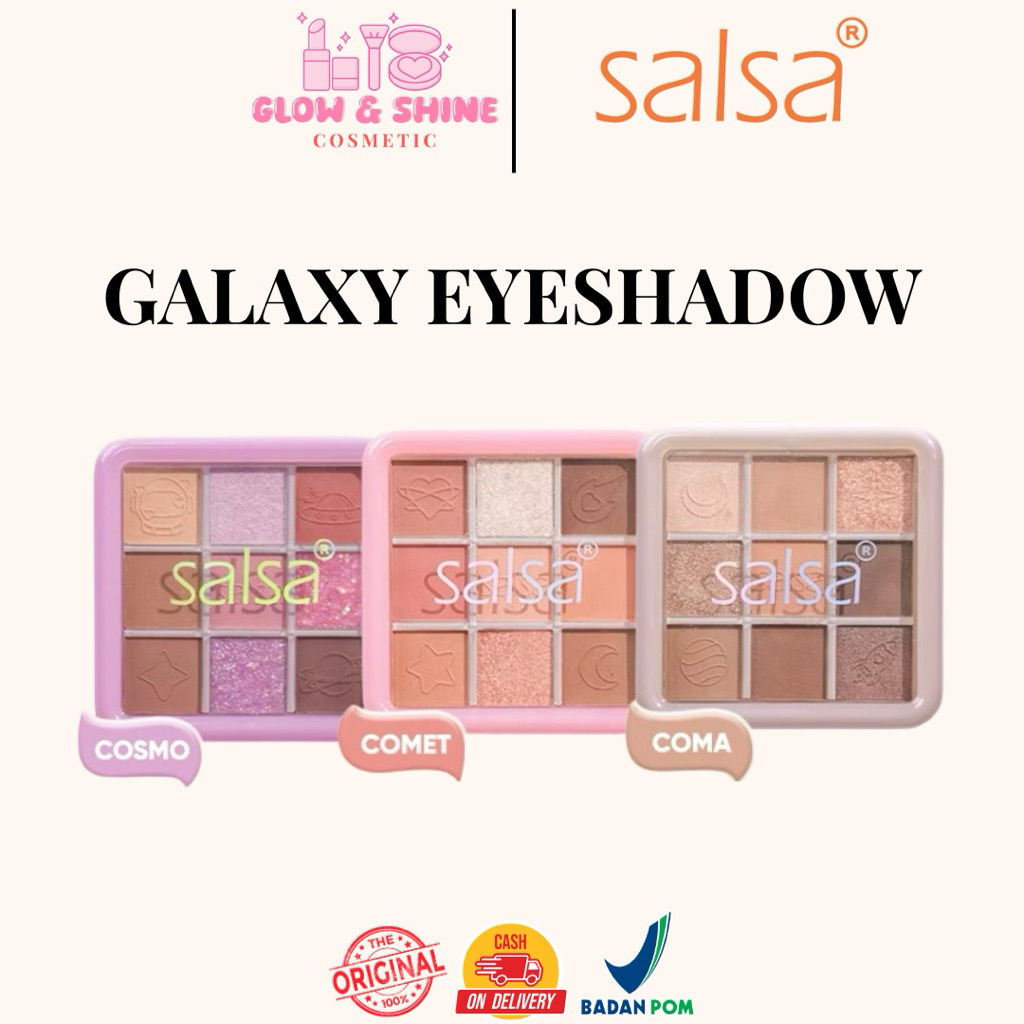 Jual SALSA GALAXY EYESHADOW COSMO | COMA | COMET | Shopee Indonesia
