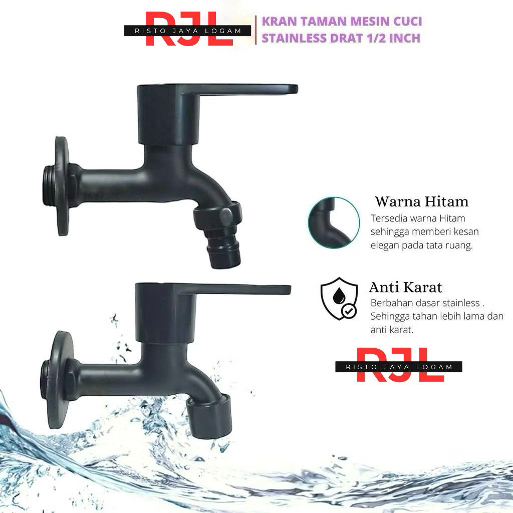 Jual Kran Air stainles DNR Model Amico 1/2 Dan 3/4 inch kran air tembok ...