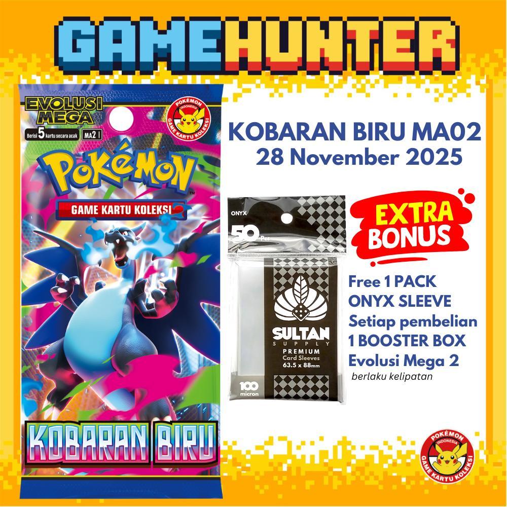 Jual Case Booster Box KOBARAN BIRU Evolusi Mega 2 Pokemon Indonesia MA2 ...