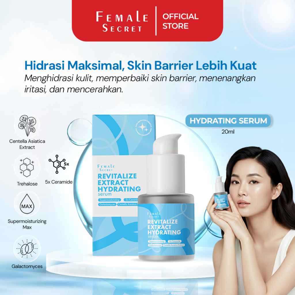 Jual FEMALE SECRET - 5X Ceramide Revitalize Extra Hydrating Serum Super ...