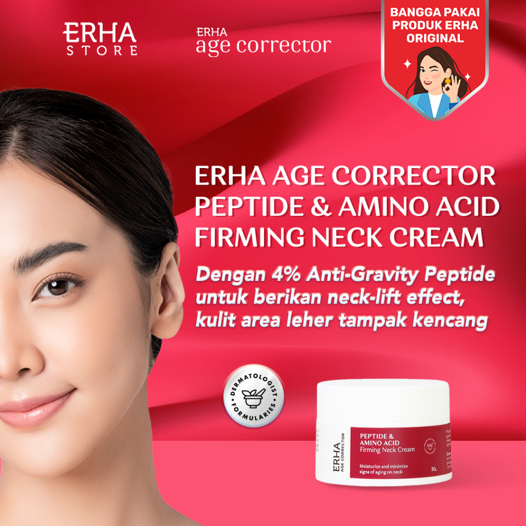 Jual ERHA Age Corrector Peptide & Amino Acid Firming Neck Cream 30g ...
