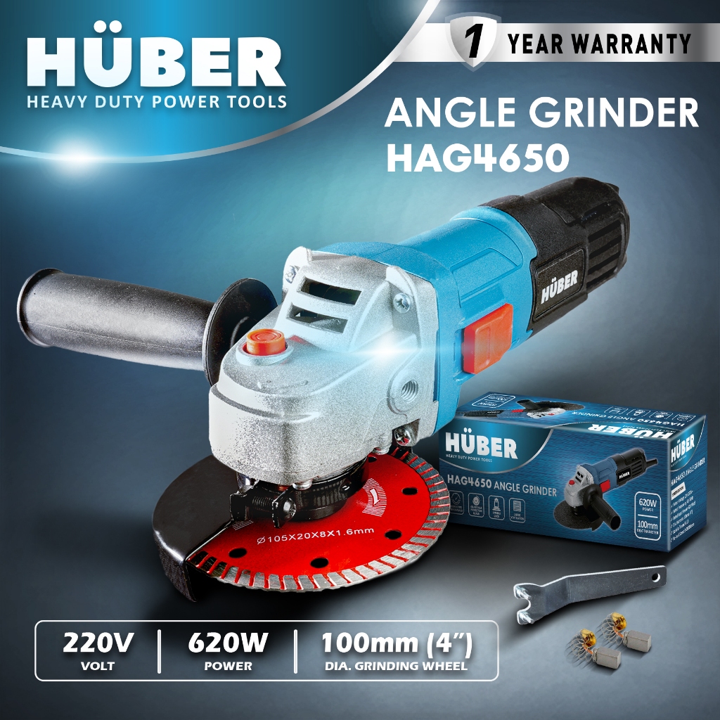 Jual HUBER HAG4650 Mesin Gerinda Angle Grinder 220V 620Watt Mesin ...