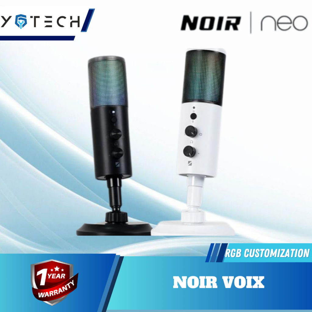 Jual Noir Voix Microphone Condenser Zero Latency With USB C with RGB ...