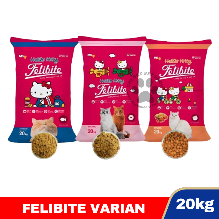 Jual FELIBITE CAT 20KG Makanan Kucing Karung All Varian Termurah ...