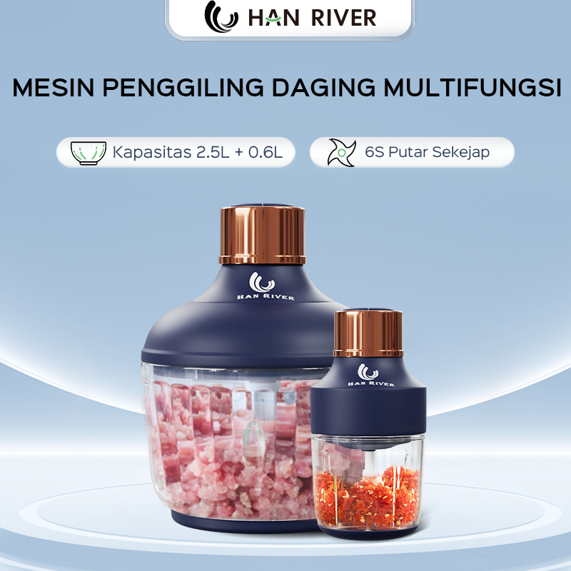 Jual HAN RIVER Blender Chopper Daging dan Bumbu Serbaguna/Multifungsi ...