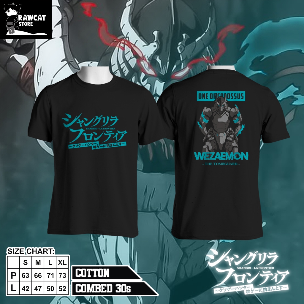 Jual KAOS - ANIME SHANGRI LA FRONTIER - WEZAEMON THE TOMBGUARD ...