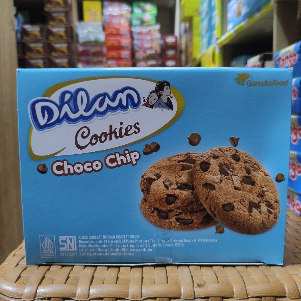 Jual Dilan Cookies Choco Chips 23Pcsx12Gram | Shopee Indonesia