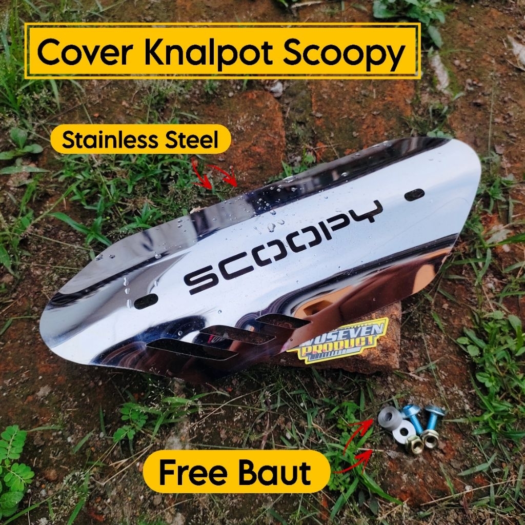 Jual Cover Knalpot Scoopy Tameng Stainless Steel | Shopee Indonesia
