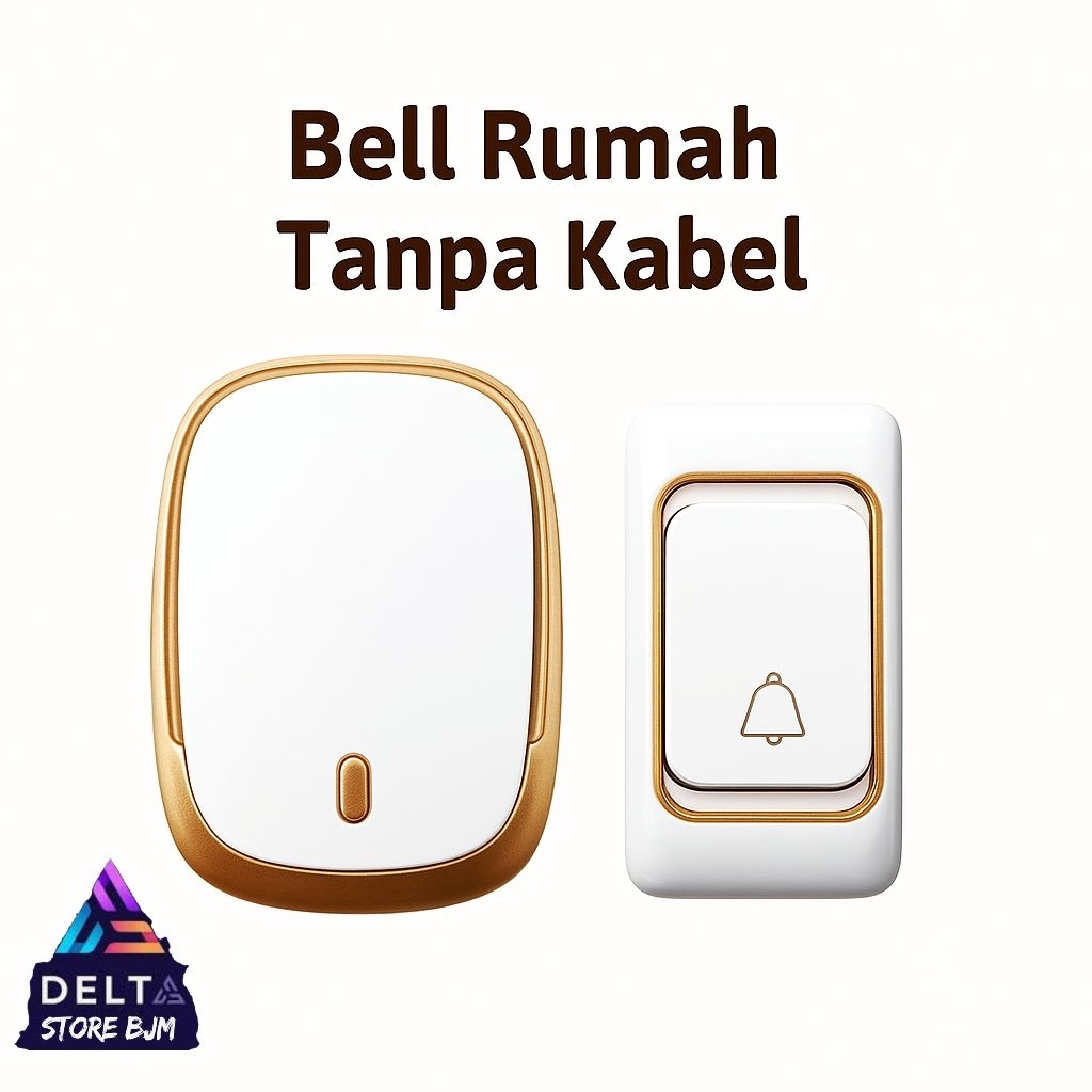Jual BELL PINTU WIRELESS DOOR TANPA KABEL AC/DC, SUARA BELL SPEAKER ...