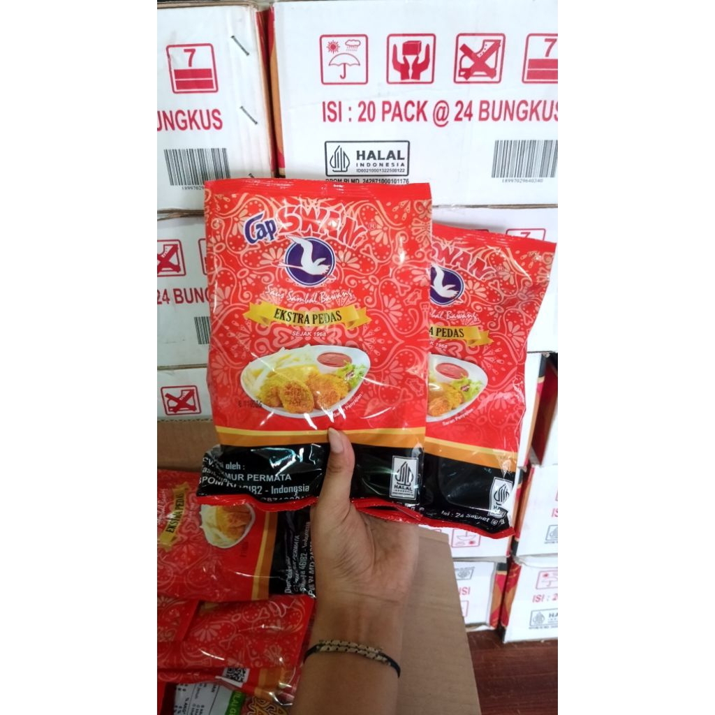Jual Saos dimsum atau saus bawang Sachet isi 24pcs Cap Swan Terbang ...
