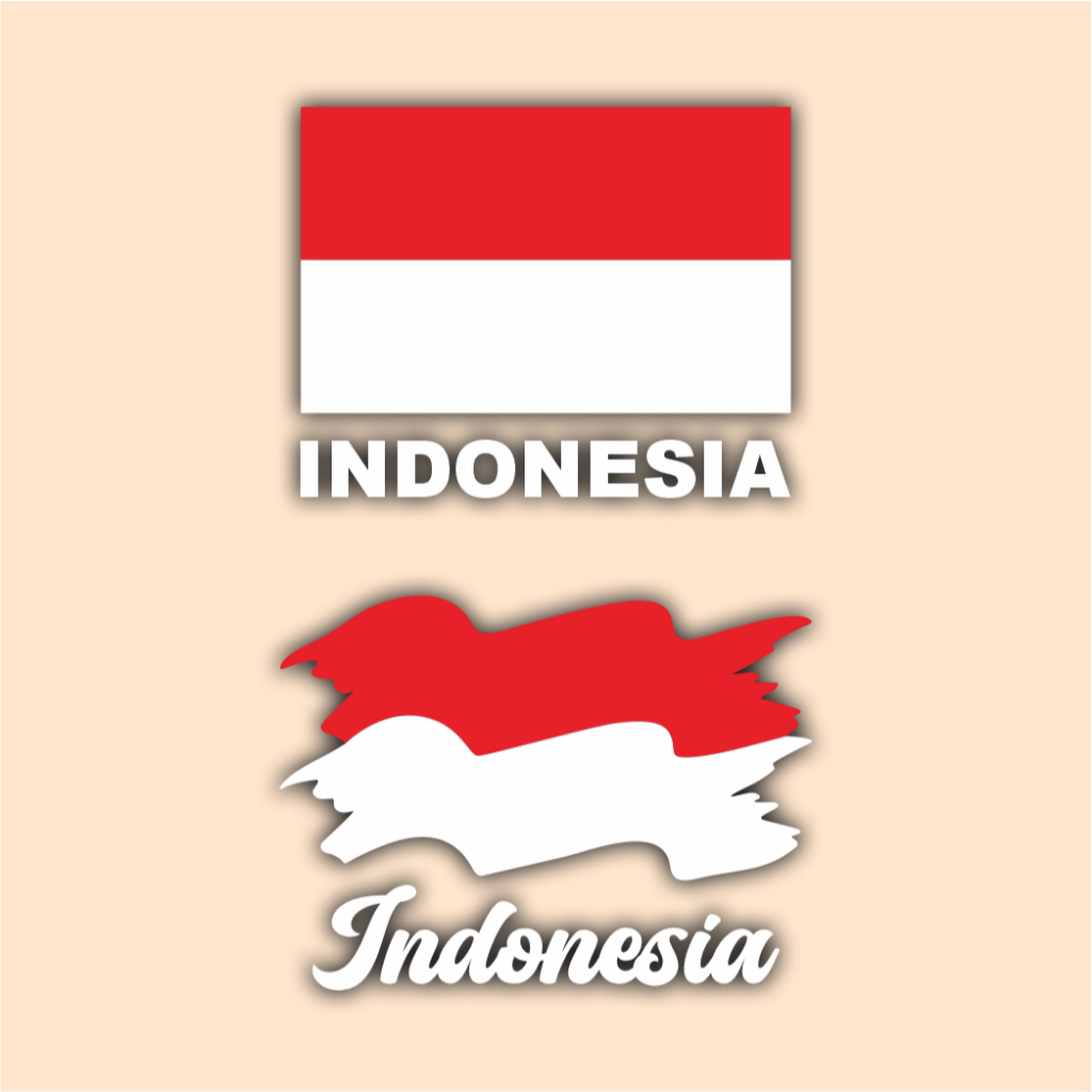 Jual Stiker Bendera Indonesia | Sticker Reflektif | Shopee Indonesia
