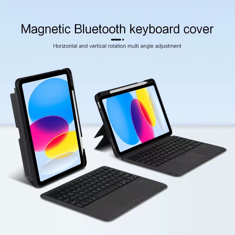 Jual Detachable Smart Magnetic Keyboard trackpad backlit RGB Cover Case ...
