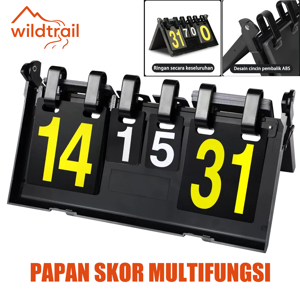 Jual 38CM Papan Skor / Papan Score 4 Digit Portable Untuk Futsal Volly ...