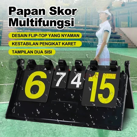 Jual Papan Skor / Papan Score 4 Digit Portable / Score Board 38CM Untuk ...