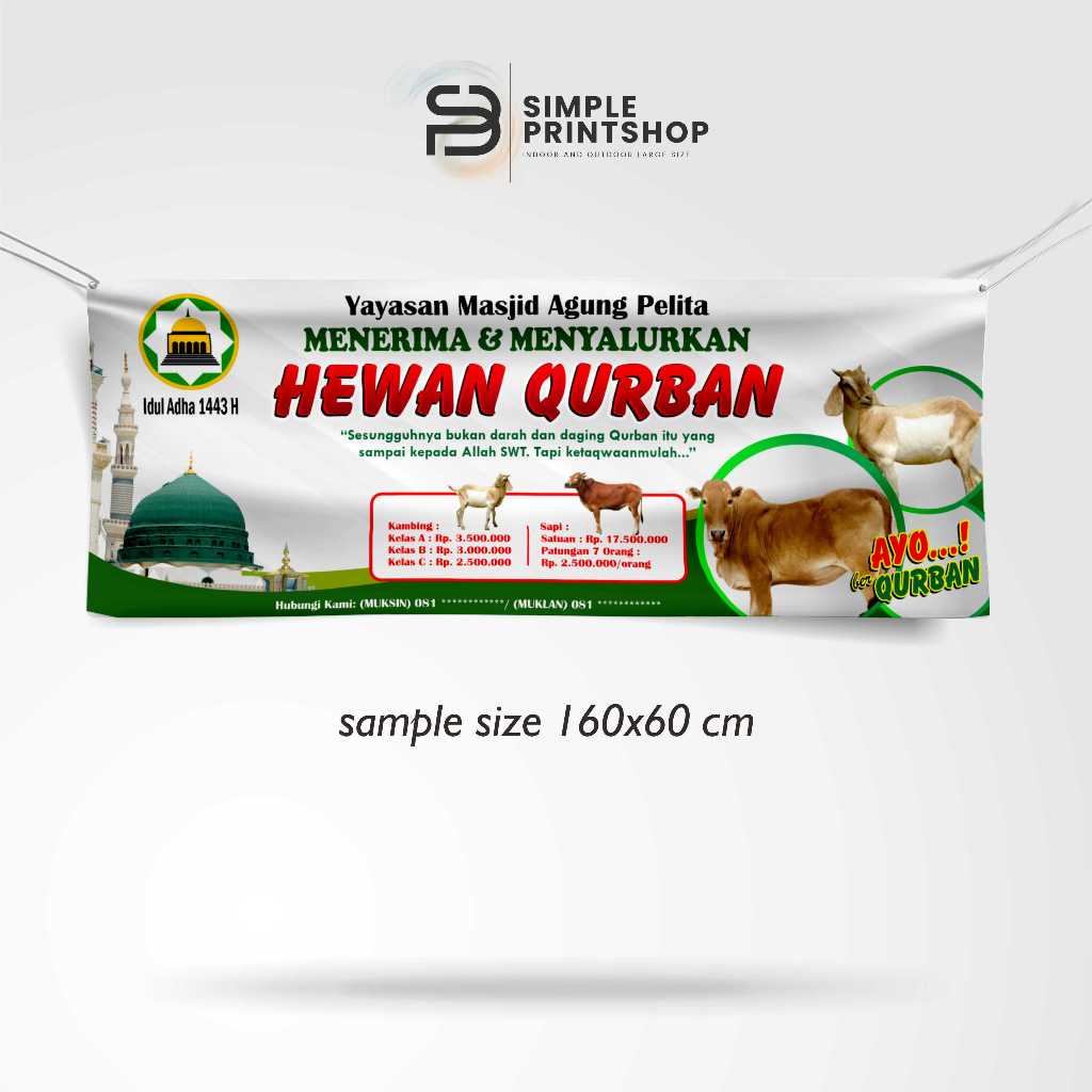 Jual Spanduk Banner Hewan Qurban Free Custom Design | Shopee Indonesia