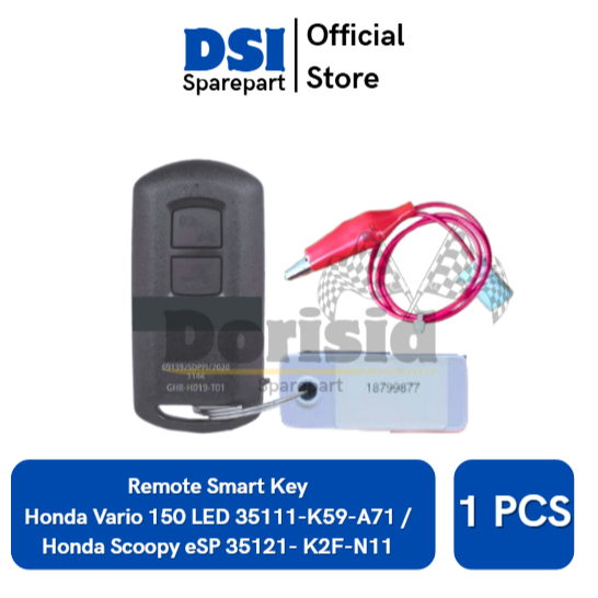 Jual Remote Smart Key Honda Vario 150 LED K59 Scoopy eSP K2F Original ...