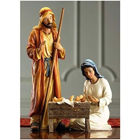 Jual Three Kings Gifts Holy Family Joseph, Mary, Jesus with Manger ...
