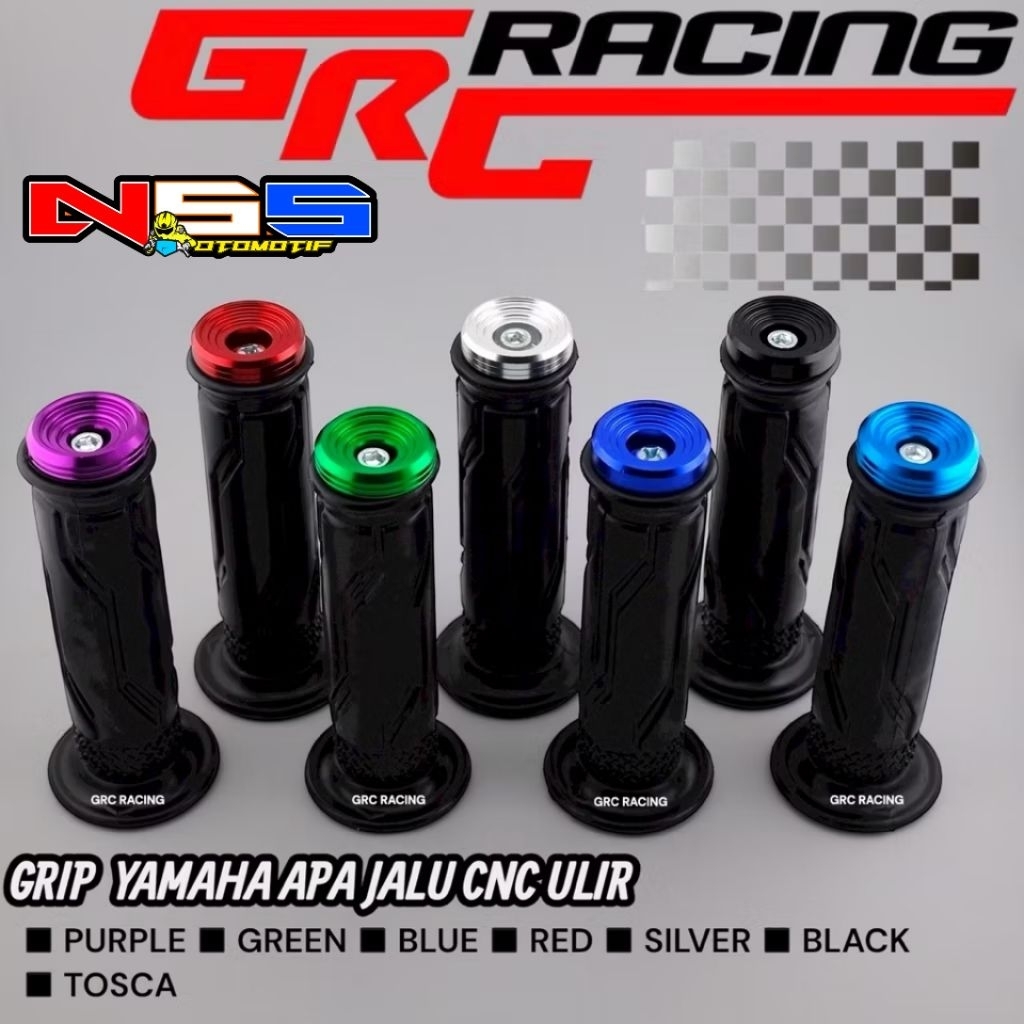 Jual Handgrip Yamaha Plus Jalu Stang GRC CNC Spiral Ulir Hand Grip ...