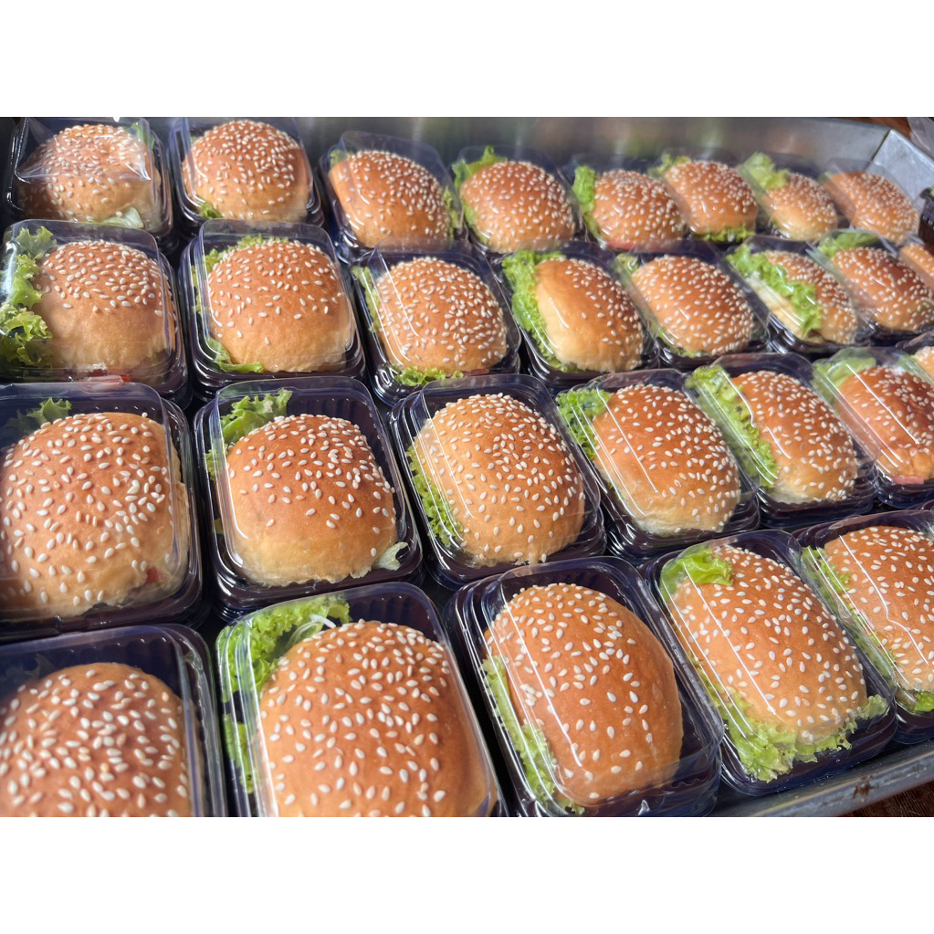 Jual PROMO EXTRA roti manis burger mini mika 7,5cm lembut enak fresh ...