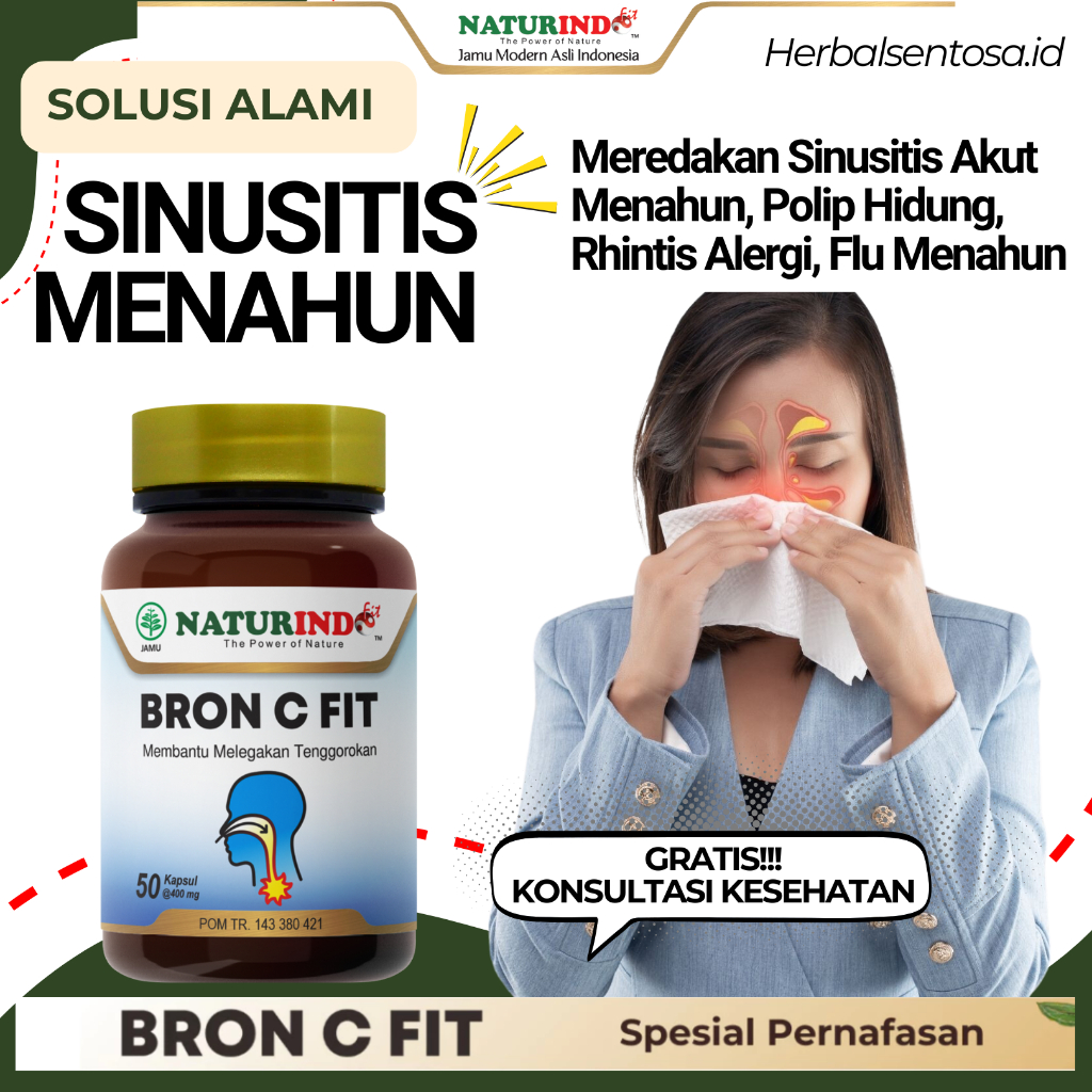 Jual Obat Herbal Sinusitis Polip Hidung Rhinitis Alergi Sinus Hidung ...