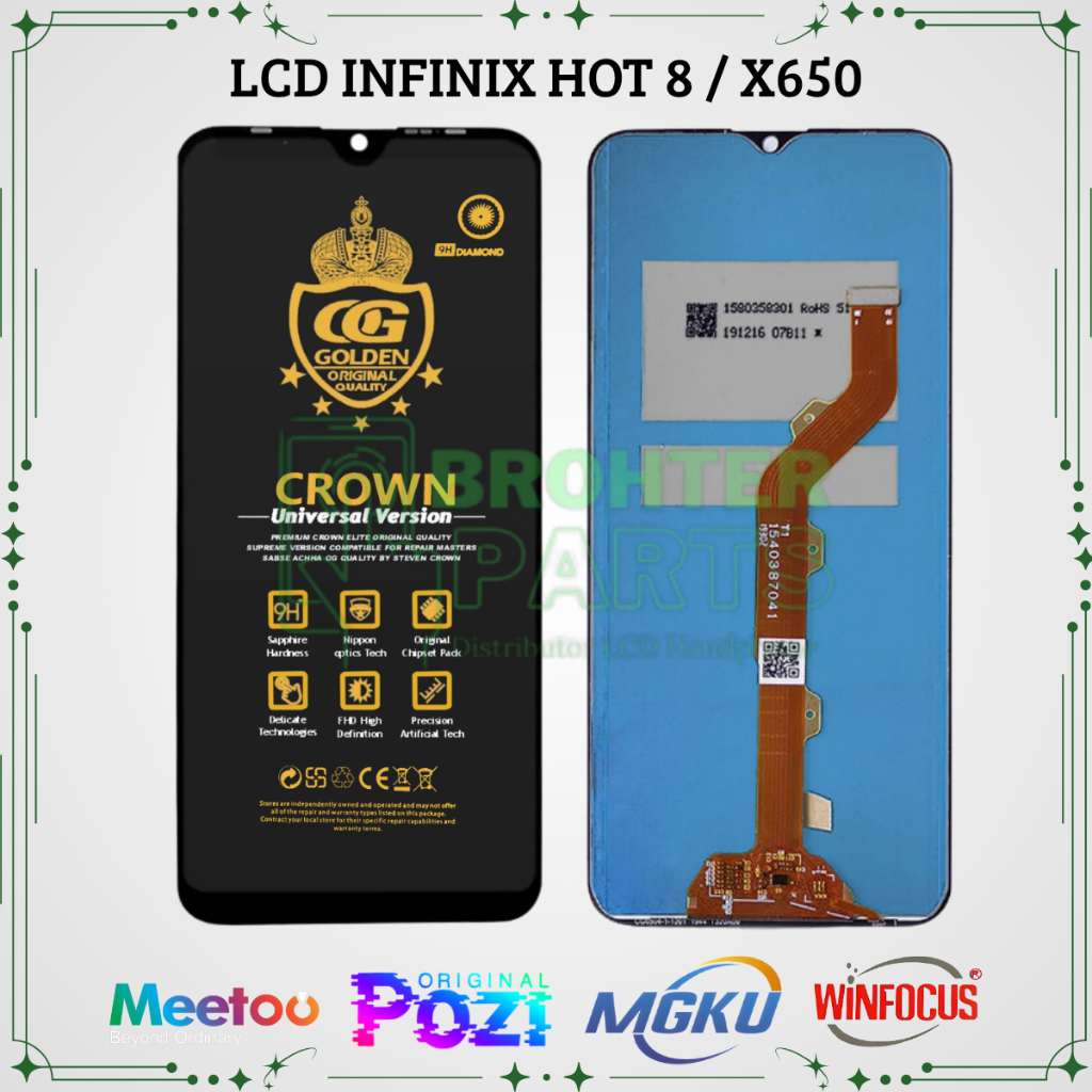 Jual LCD INFINIX HOT 8 / INFINIX HOT 8 LITE / X650 / X650B / X650C ...