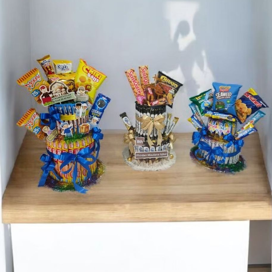 Jual Snack Tower / Tower Cake / Snack Tart / Khitan / Birthday | Shopee ...