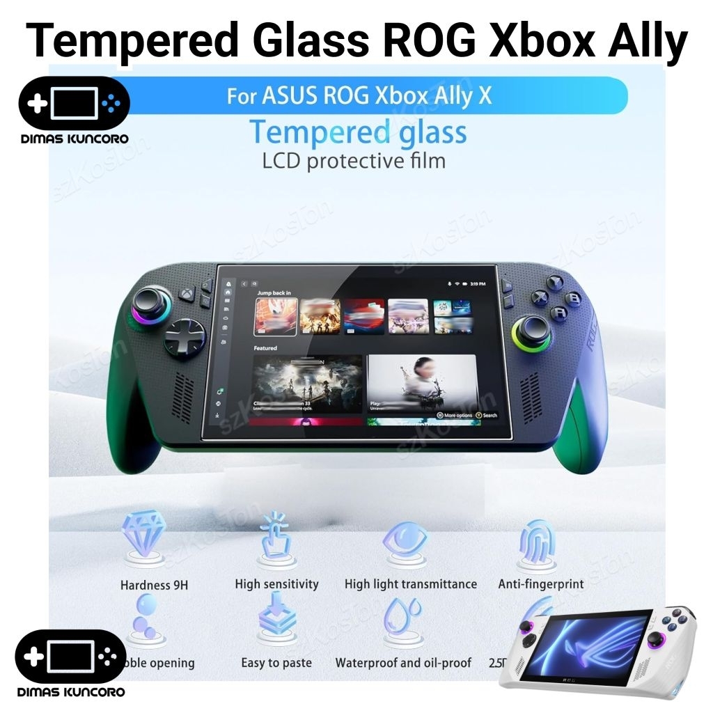 Jual Tempered Glass ROG Xbox ALLY screen guard protector lcd screen rog ...
