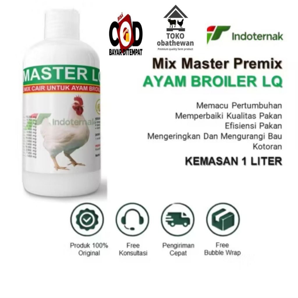 Jual MIX MASTER LQ BROILER - Premix Cair Untuk Broiler | Shopee Indonesia