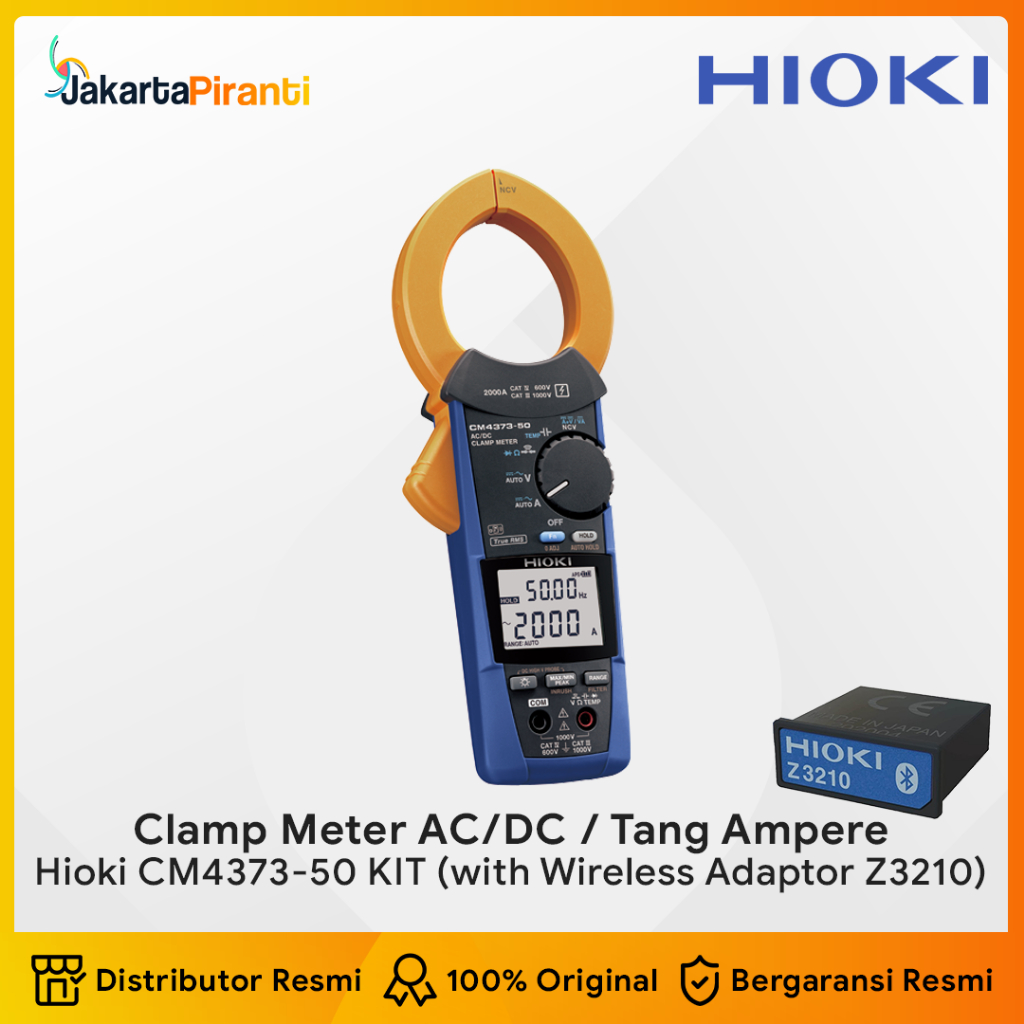 Jual Tang Ampere Hioki CM4373-50 Clamp Meter True RMS 2000A AC/DC HIOKI ...
