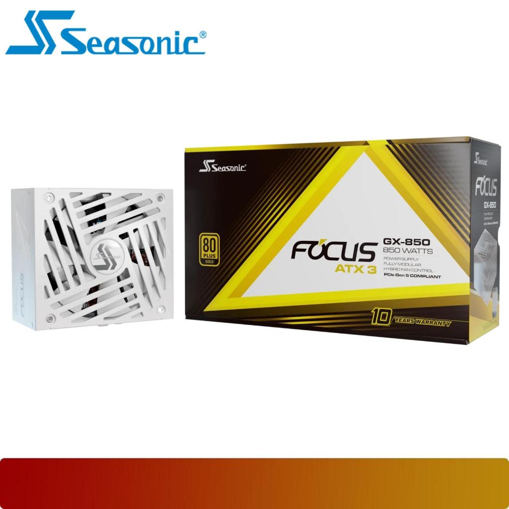 Jual SEASONIC FOCUS GX 850 White ATX 3.1 | PSU 850W 80+ Gold Cybenetics ...