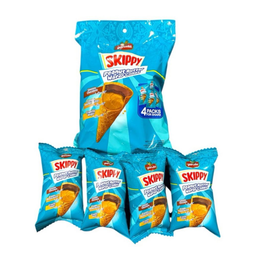 Jual Garuda Skippy Peanut Butter Wafer Cones 44 Gr | Shopee Indonesia