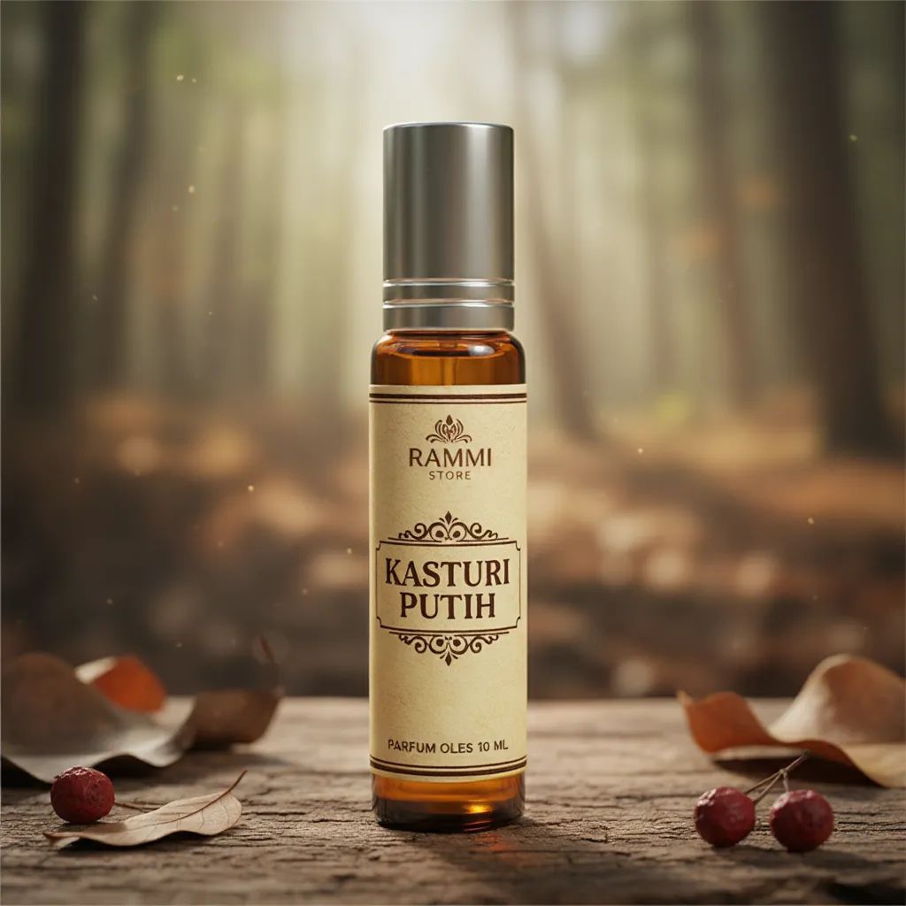Jual RAMMI PARFUM ROLL ON KASTURI PUTIH Minyak sholat tanpa campuran ...