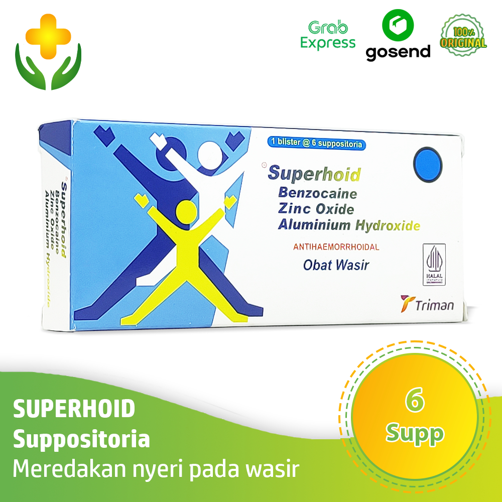 Jual Superhoid 1 Box isi 6 Supp - Obat Wasir Ambeien | Shopee Indonesia
