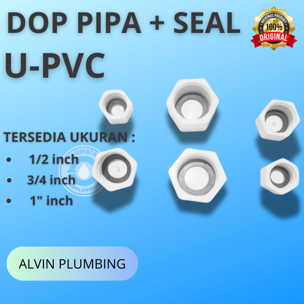 Jual Dop pvc drat dalam 1/2" inch | tutup pipa paralon cap pipa drat ...
