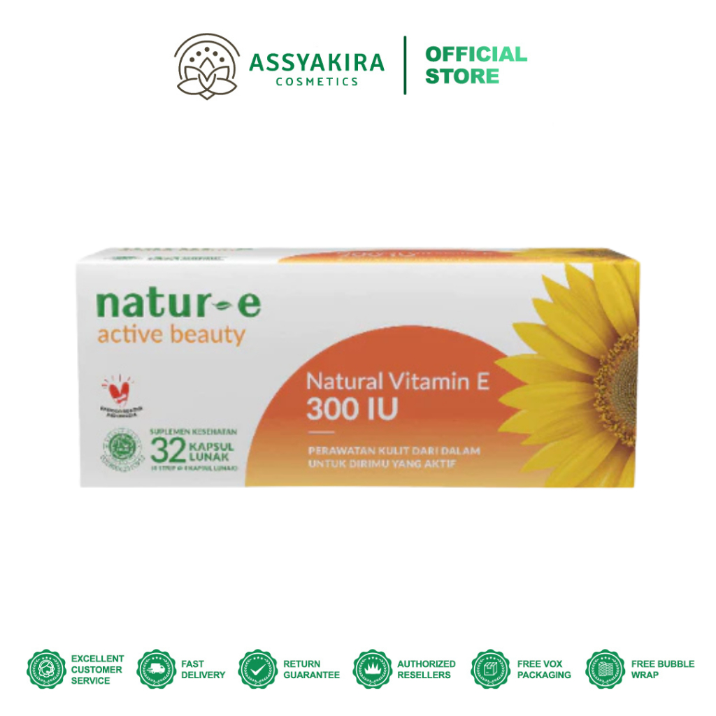Jual Natur-E Active Beauty Natural Vitamin E 300 IU 16s/32s Soft ...