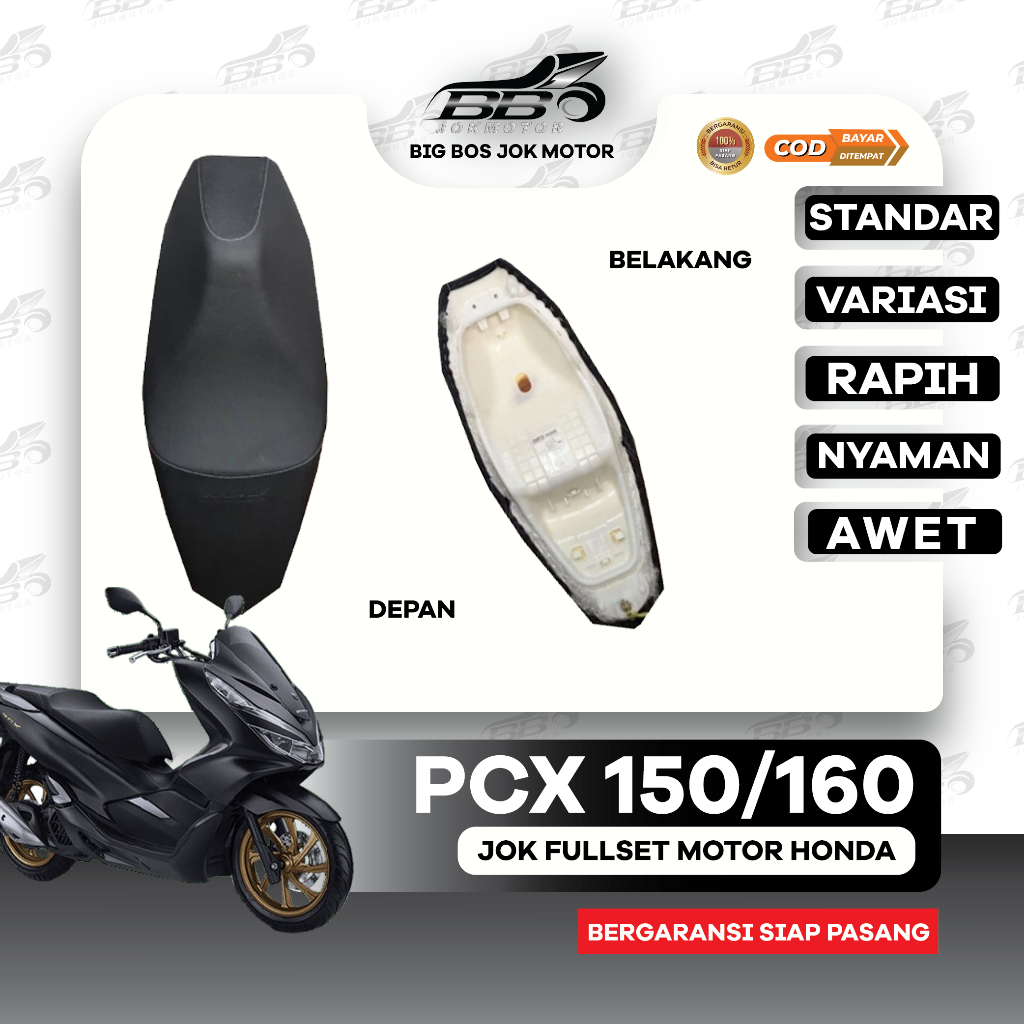 Jual Jok Motor PCX 150 160 Siap Pasang I Jok Honda PCX Lokal Kulit ...