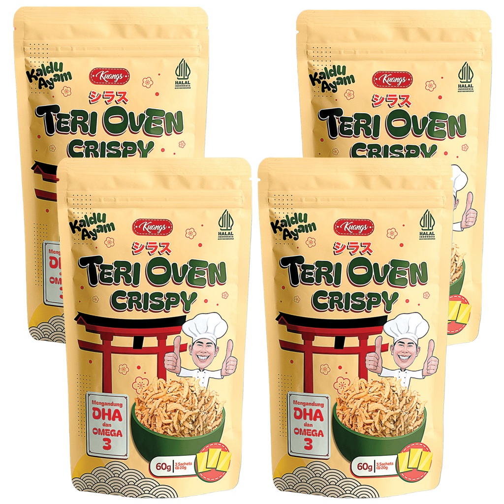 Jual [BUNDLE 4 PCS] Kuangs Teri Krispi Oven Shirasu Jepang RASA KALDU ...