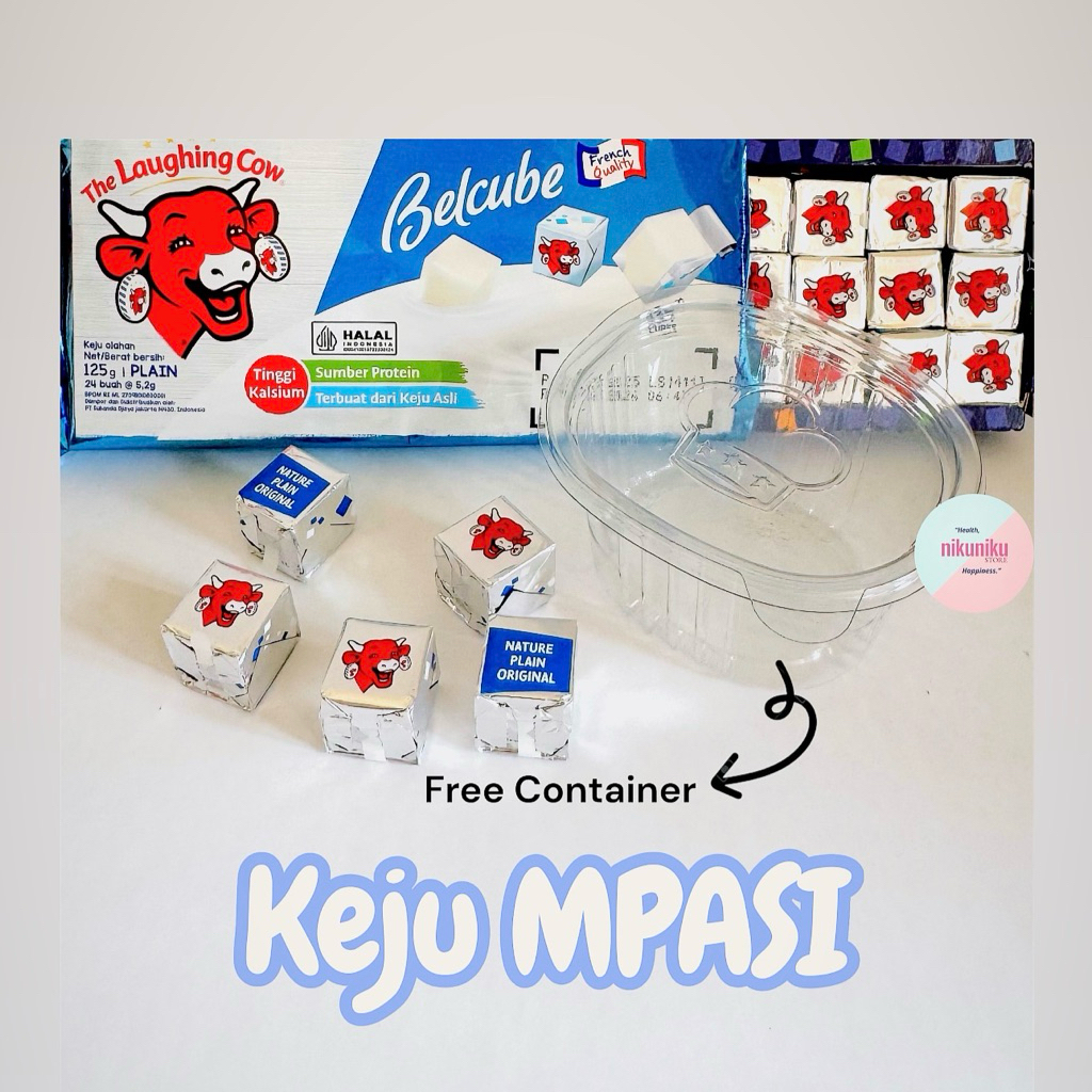 Jual BELCUBE KEJU MPASI PLAIN CHEESE The Laughing Cow ecer | Shopee ...