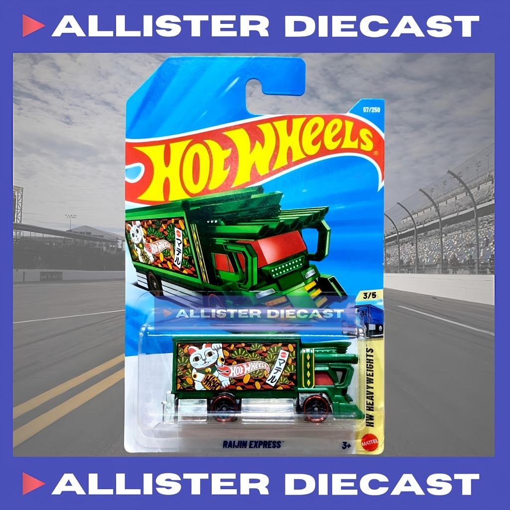 Jual Hot Wheels Raijin Express Hijau Hotwheels Raijin Express Green HW ...