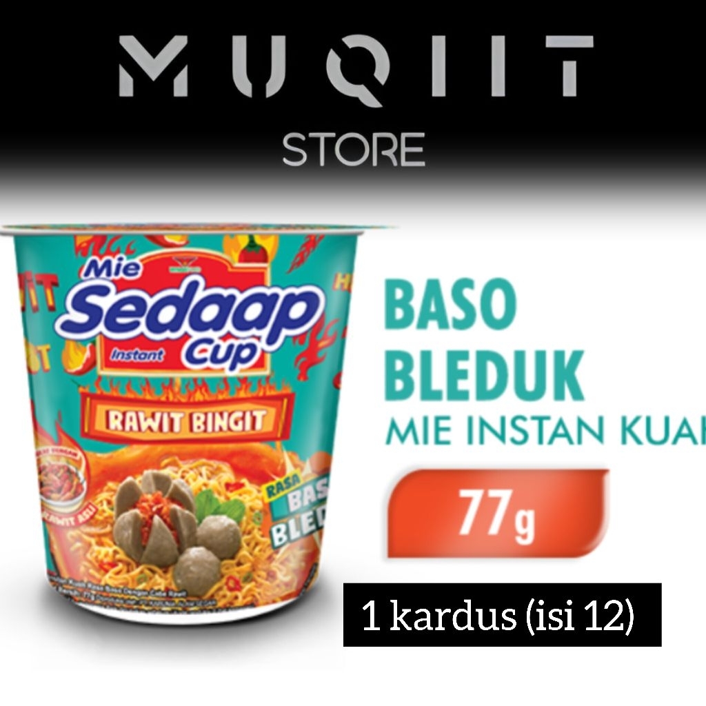 Jual Mie Sedaap Cup Baso Bleduk isi 12 (1 kardus) | Shopee Indonesia