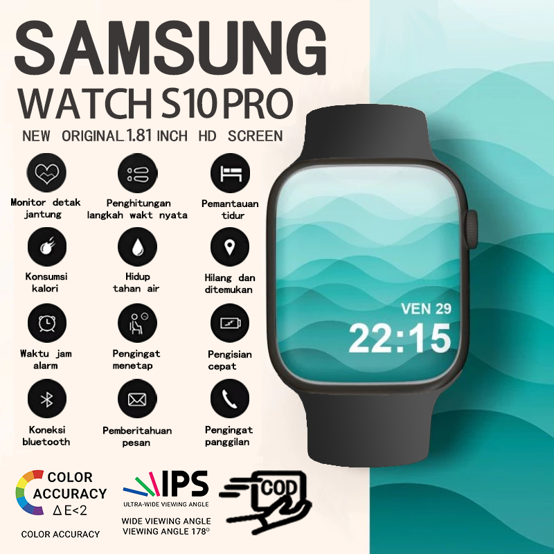 Jual Samsung Smartwatch S10 Pro Max 1.81"HD 46mm GPS Waterproof IP67 ...