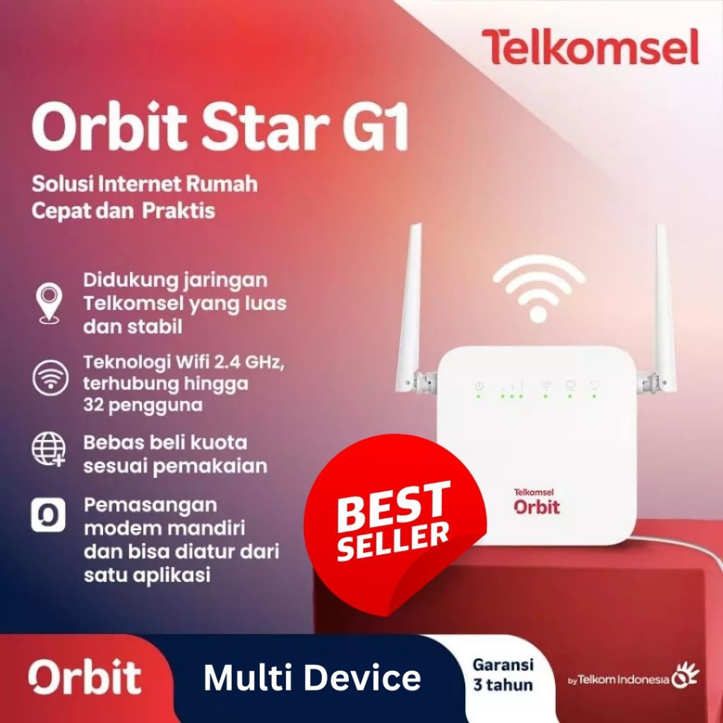 Jual Telkomsel Modem Orbit Star G1 Wifi 4G High Speed (Non Kuota ...