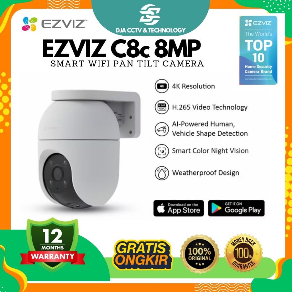 Jual Camera Ezviz C8C 8MP - Produk Terbaru - Wifi Outdoor Camera ...