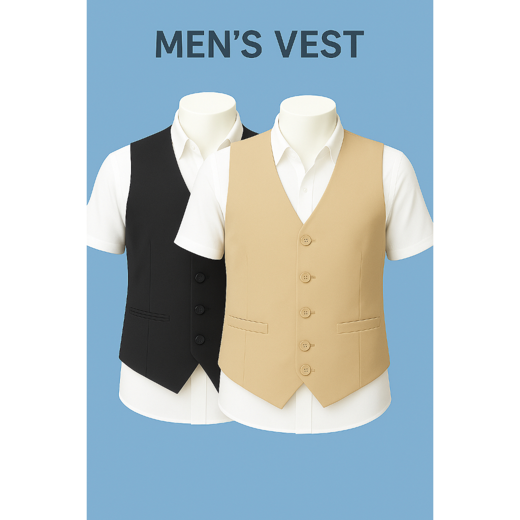 Jual Rompi Vest HITAM - CREAM Pria Dan Wanita - VEST dalaman BLAZER jas ...
