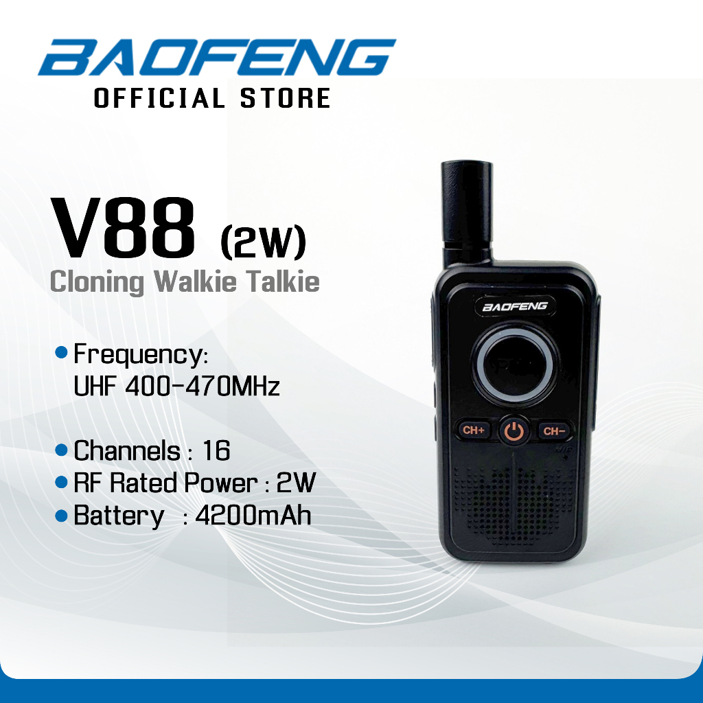 Jual BAOFENG V88 (2W) Cloning Walkie Talkie - Baofeng Indonesia ...