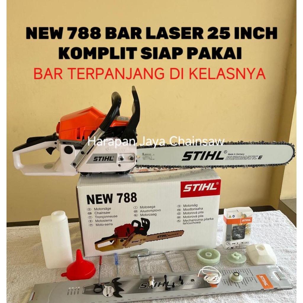 Jual Mesin Chainsaw Stihl NEW 788 Bar Laser 25 inch dan Rantai Potong ...