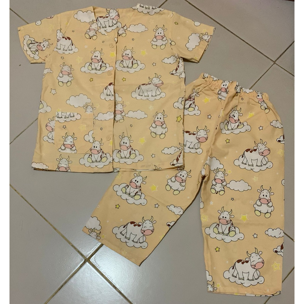 Jual baju tidur sapi cow anak prelove masih bagus | Shopee Indonesia