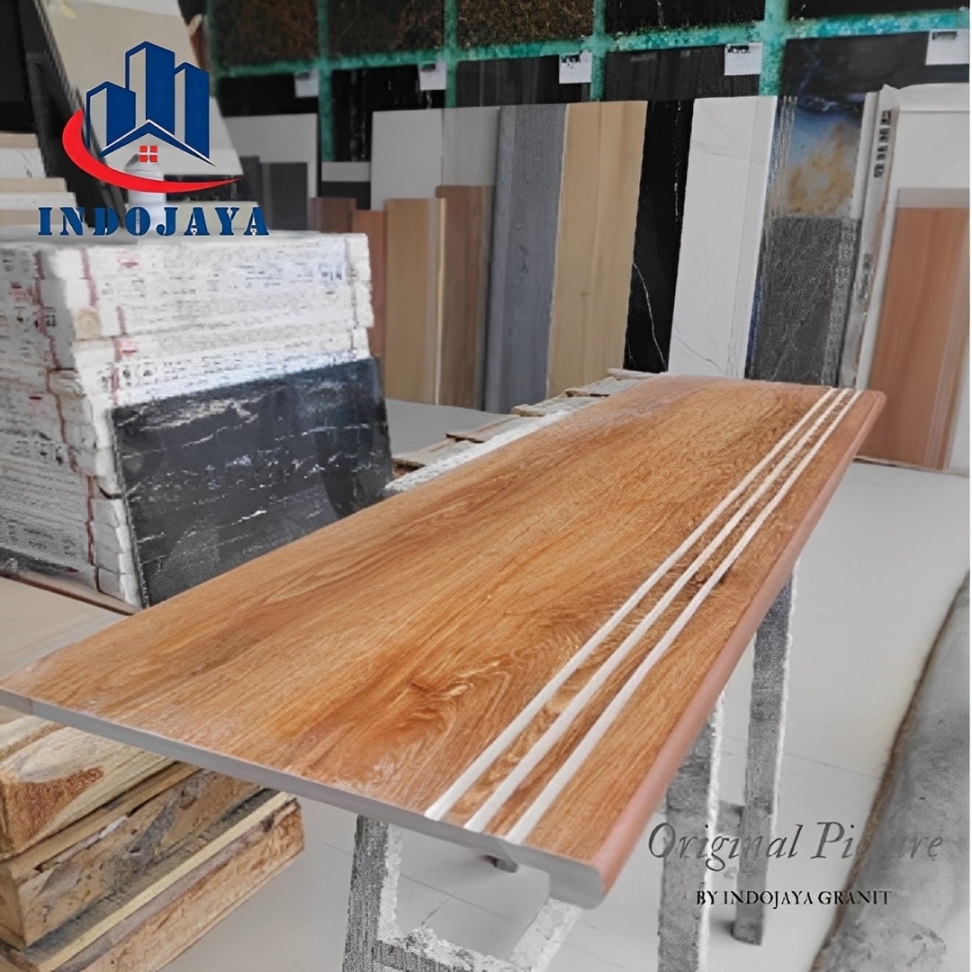Jual granit tangga dobble bevel 30x90 30x100 ukuran custom keramik ...